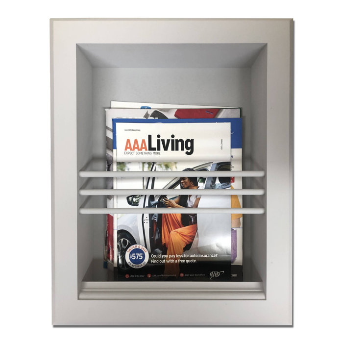 Timber Tree Cabinets Meridian Recessed Magazine Rack | Wayfair