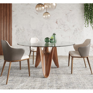 Modern 6 Seat Round Dining Tables | AllModern
