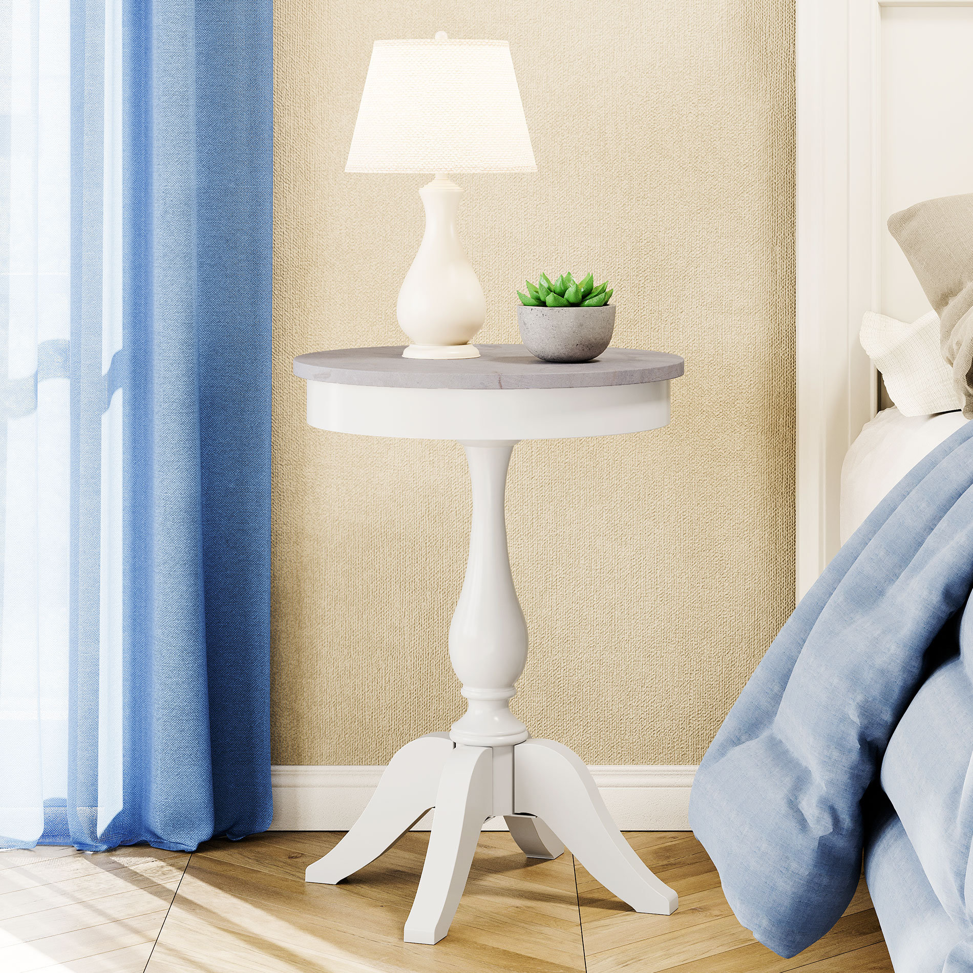 Ophelia & Co. Hamblen 25.2'' Tall Solid Wood Tree Stump End Table | Wayfair