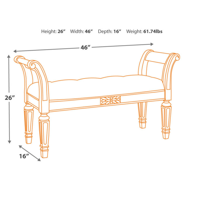 Kelly Clarkson Home Hayley Bench & Reviews | Wayfair