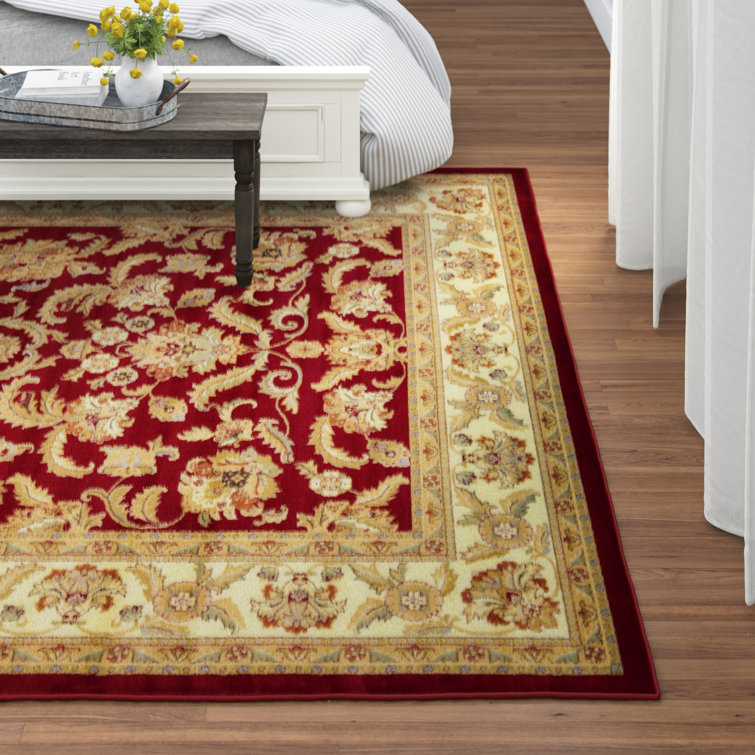 Astoria Grand Niles Oriental Beige/Brick Area Rug & Reviews | Wayfair