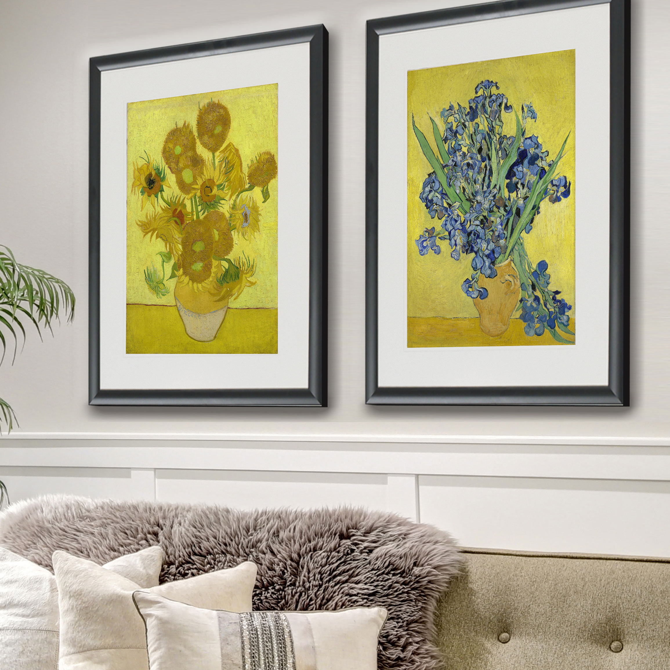 Alcott Hill® Van Gogh Vases by Vincent Van Gogh - 2 Piece Picture Frame ...