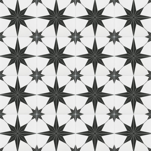Merola Tile Stella 10" x 10" Porcelain Patterned Wall & Floor Tile ...