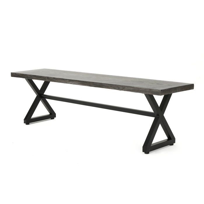 Union Rustic Bohra Metal Outdoor Bench & Reviews | Wayfair