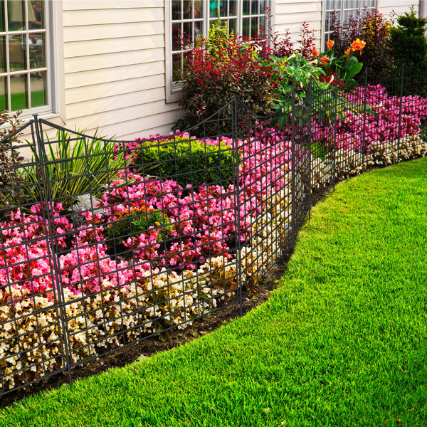 YITAHOME 3 ft. H x 3 ft. W Steel Fence Panel | Wayfair