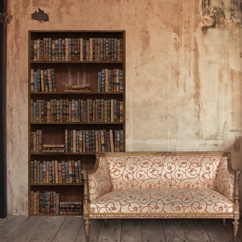 Walplus Vintage Bookshelf Wall Decal & Reviews | Wayfair