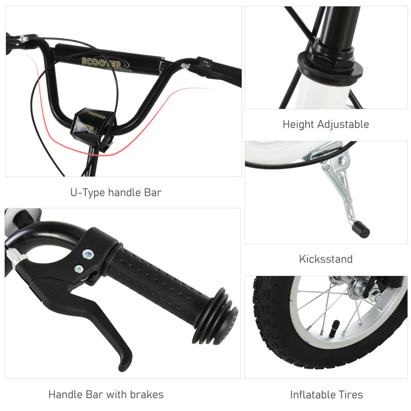 Aosom Adjustable Handlebar Motorcycle & Reviews | Wayfair