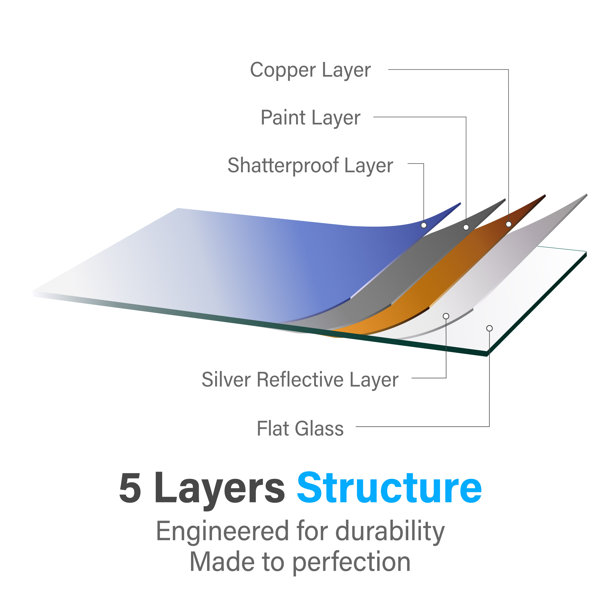 Gracie Oaks Aranmore Rectangle Mirror & Reviews | Wayfair