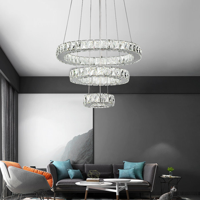 Willa Arlo Interiors Altus 3 - Light LED Chandelier & Reviews | Wayfair