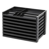 Winston Porter 8 Pair Black Metal Boot Rack | Wayfair