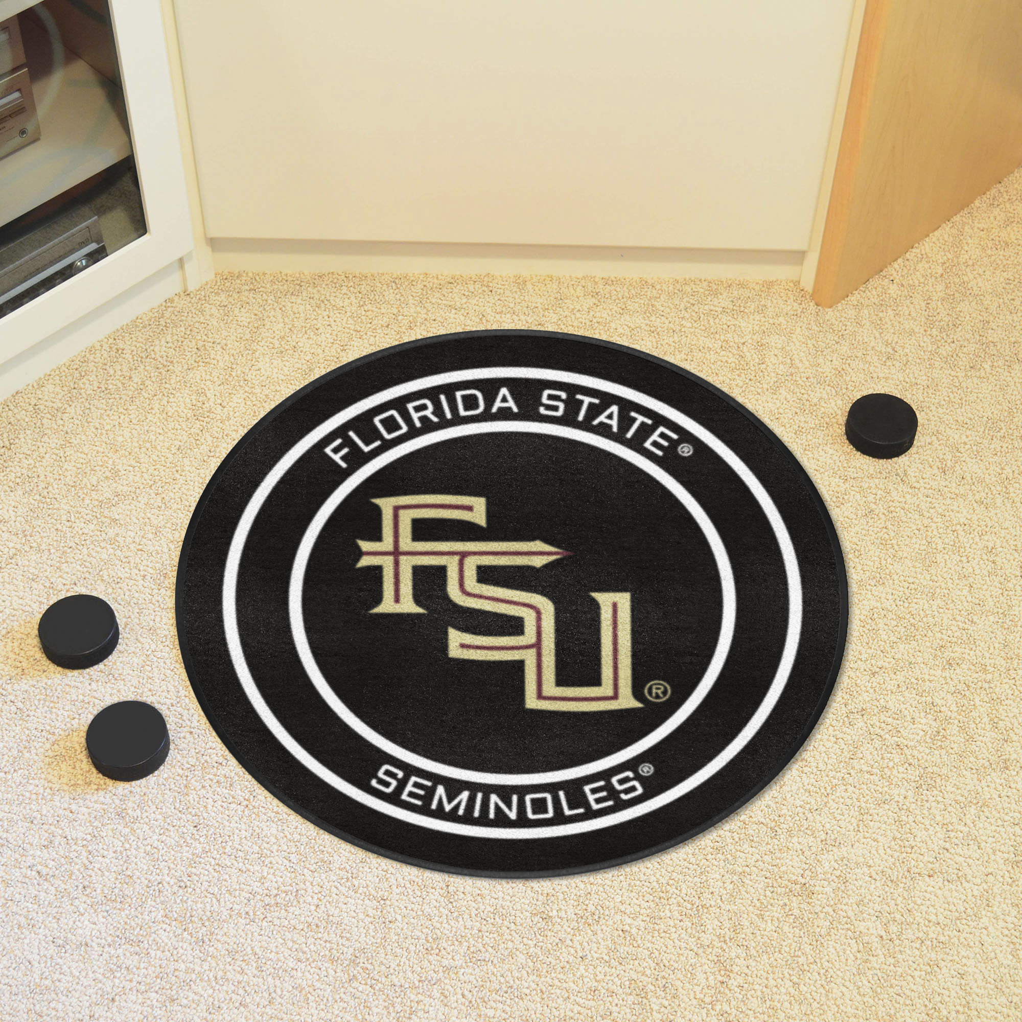 FANMATS Florida State_Florida State Hockey Puck Rug - 27In. Diameter ...