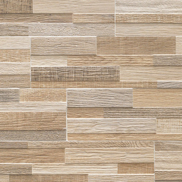 Encore Surfaces Wall Art 6" x 24" Ledger Panel Wood Look Porcelain Wall ...