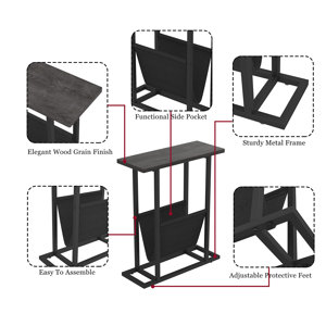 Borough Wharf Holifield Side Table with Storage & Reviews | Wayfair.co.uk