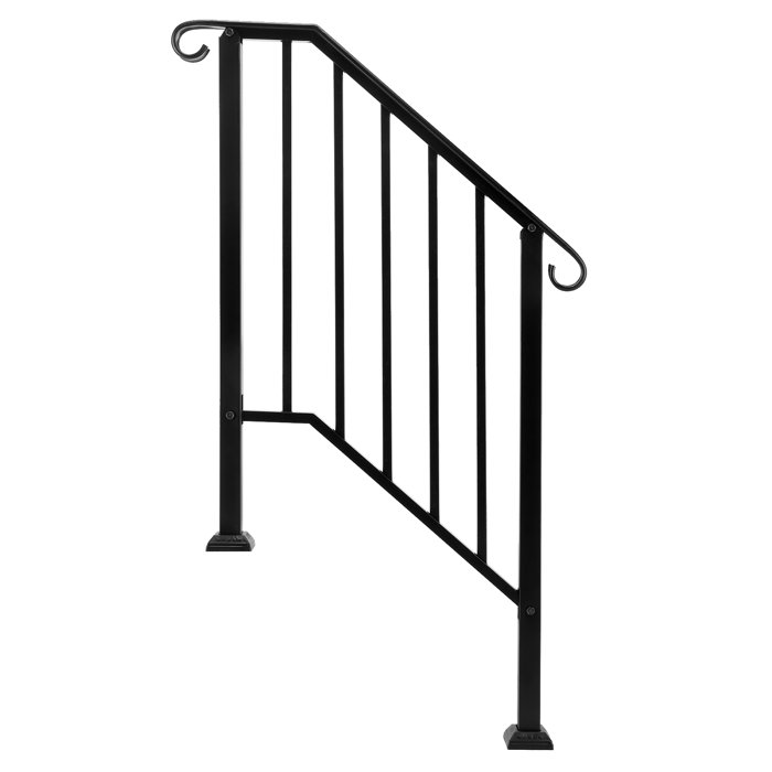 Red Barrel Studio® Fegley Metal Handrail Stair Railing & Reviews | Wayfair