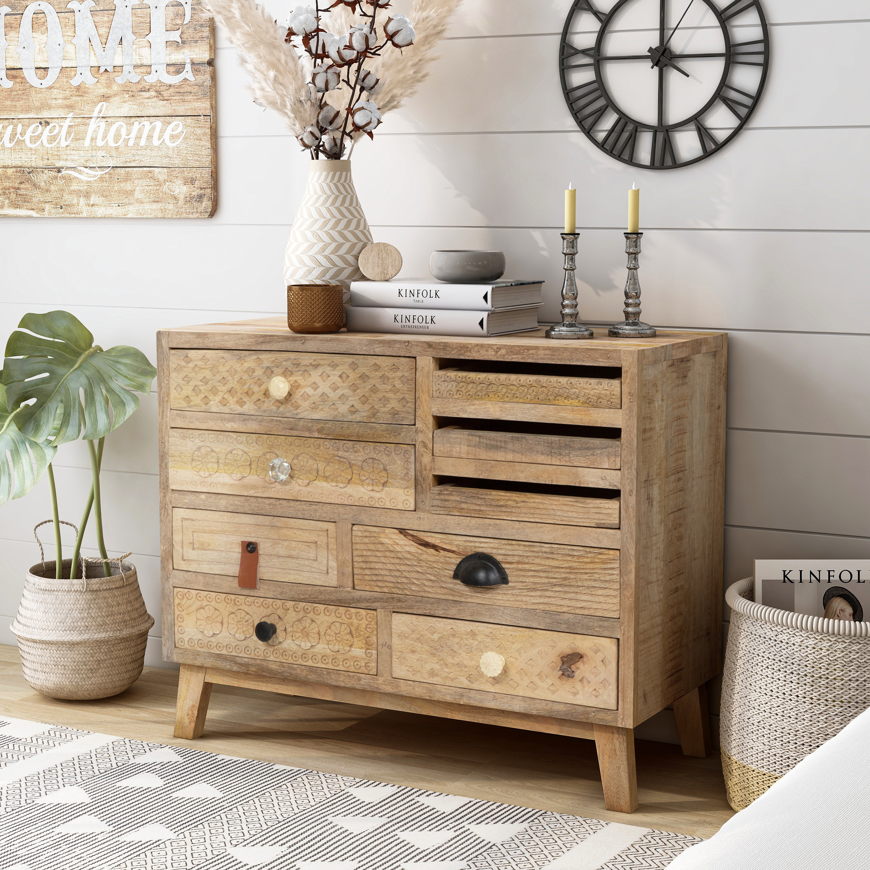 Langley Street Gauvin Solid Wood Accent Chest | Wayfair