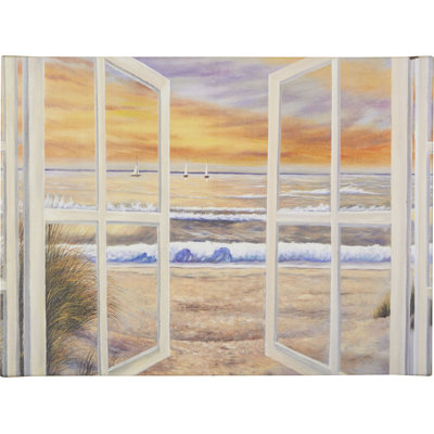 Highland Dunes Elongated Window On Canvas by Joval Print & Reviews ...
