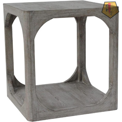 GN109 24'' Tall Solid Wood Floor Shelf End Table | Wayfair