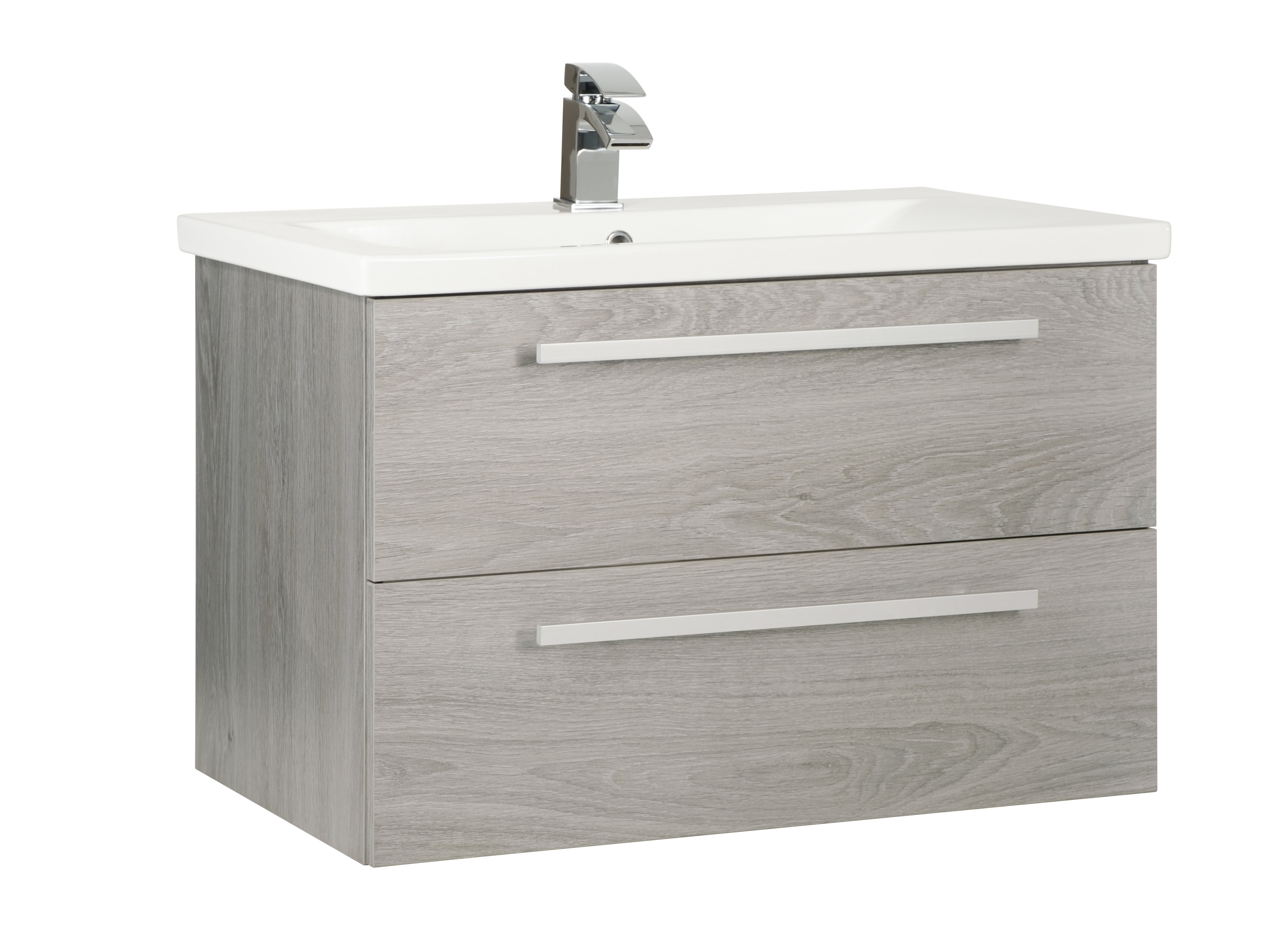 K-Vit Purity 796Mm Wall Mounted Bathroom Vanity with Vitreous China ...