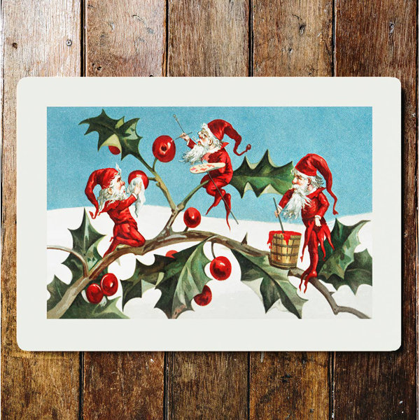 The Seasonal Aisle Santa Elves Metal Wall Décor | Wayfair.co.uk