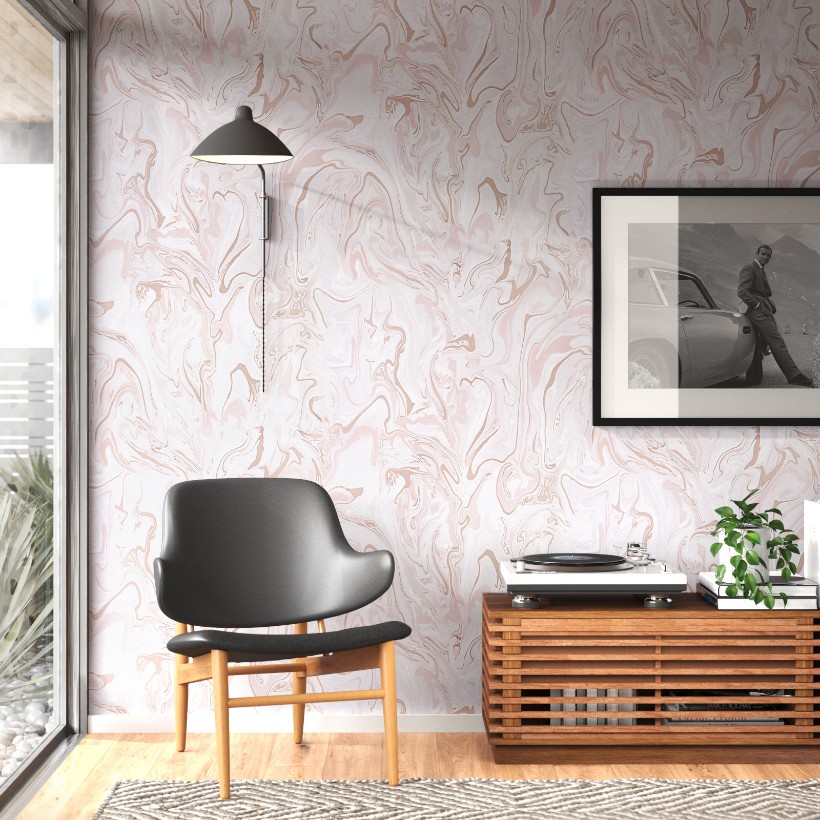 Wade Logan® Ambee Peel & Stick Abstract Wallpaper | Wayfair