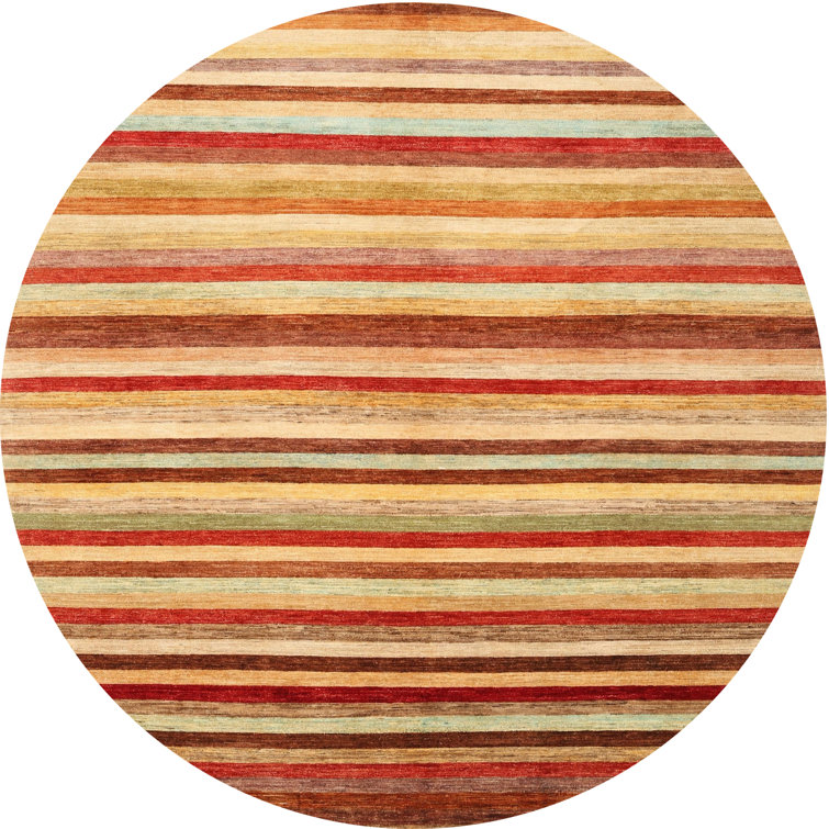 Bless international Machine Woven / Power Loomed Red/Yellow Rug | Wayfair