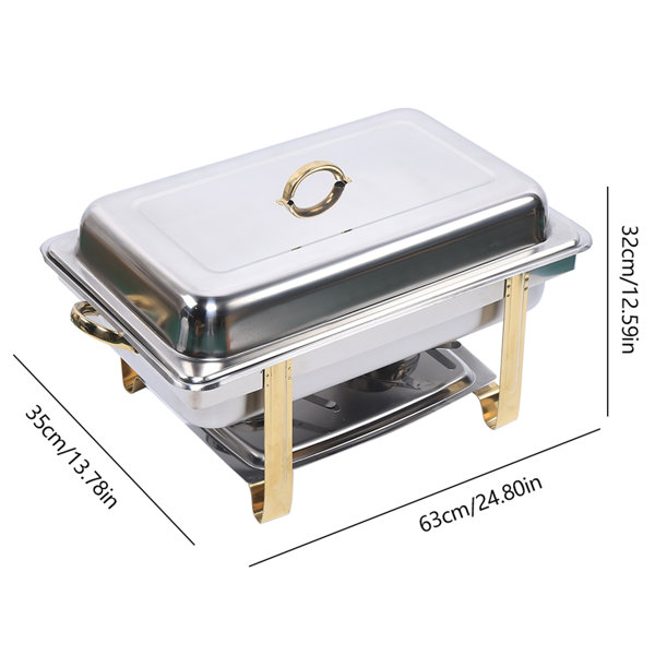The Party Aisle™ Stainless Steel Rectangle Chafing Dish | Wayfair