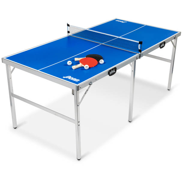 GoSports Foldable Indoor/Outdoor Table Tennis Table with Paddles and ...