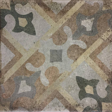 Medici & Co. Siena Antico 8.88" x 8.88" Porcelain Wall and Floor Tile ...
