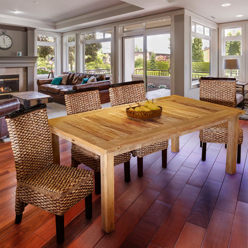 ChicTeak Teak Solid Wood Dining Table | Wayfair