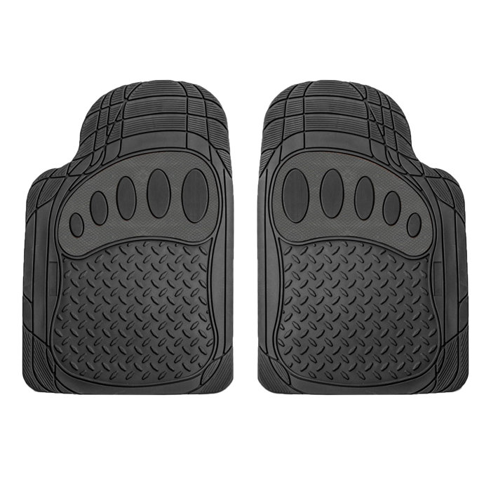 Arlmont & Co. Trimmable ClimaProof Non-Slip Rubber Floor Mats With ...