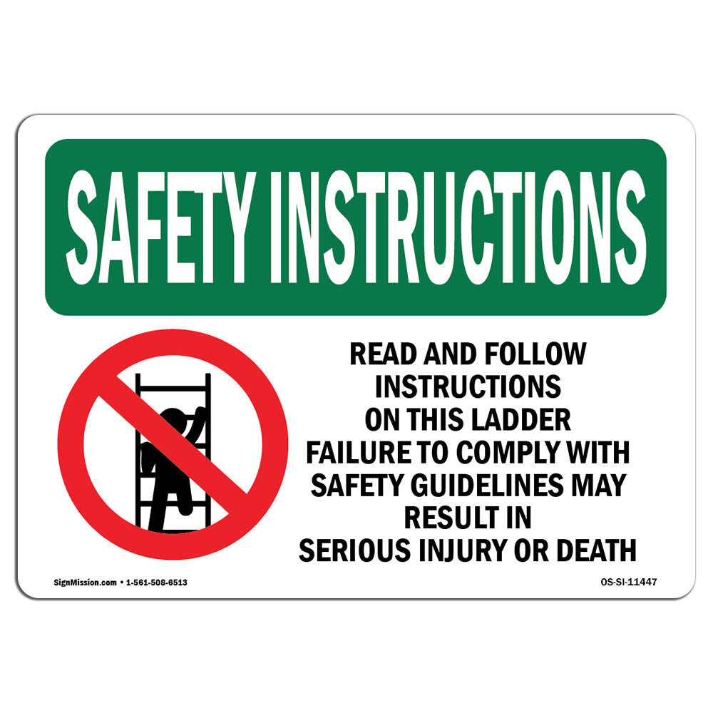 SignMission Osha Safety Instruction Sign | Wayfair