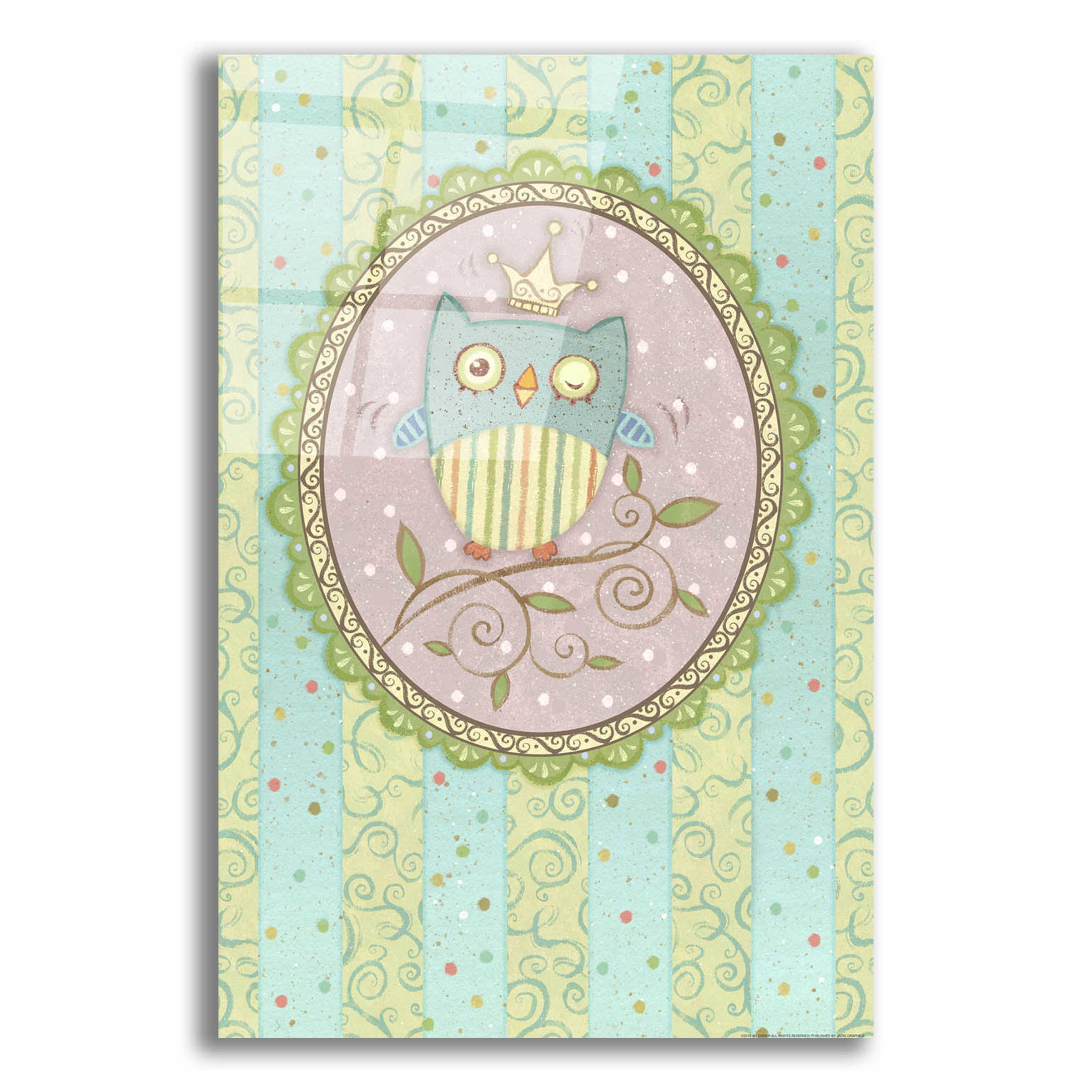 Millwood Pines Epic Art 'Winking Owl' By Viv Eisner, Acrylic Glas ...