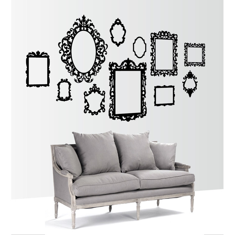 The Decal Guru Antique Picture Frames Wall Decal & Reviews | Wayfair