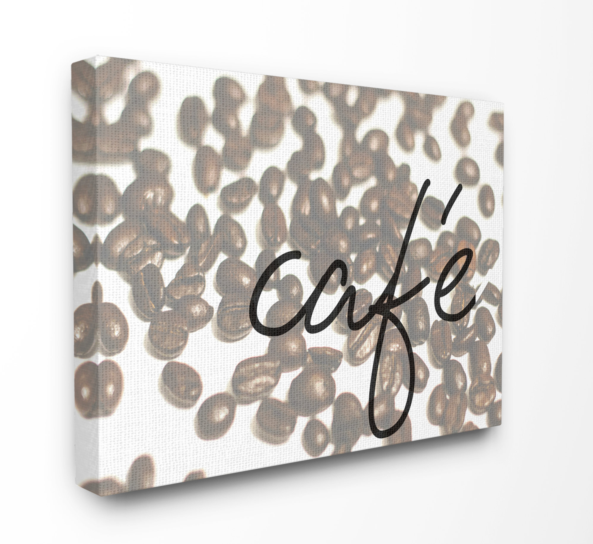 Ebern Designs Café Coffee Beans In Cursive by Daphne Polselli Graphic ...