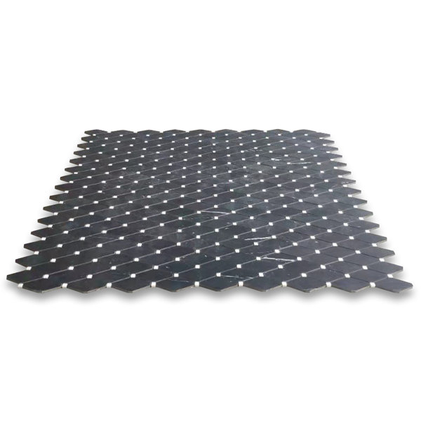 Marble Online Nero Marquina Black Marble Lozenge Long Octave Rhomboid ...