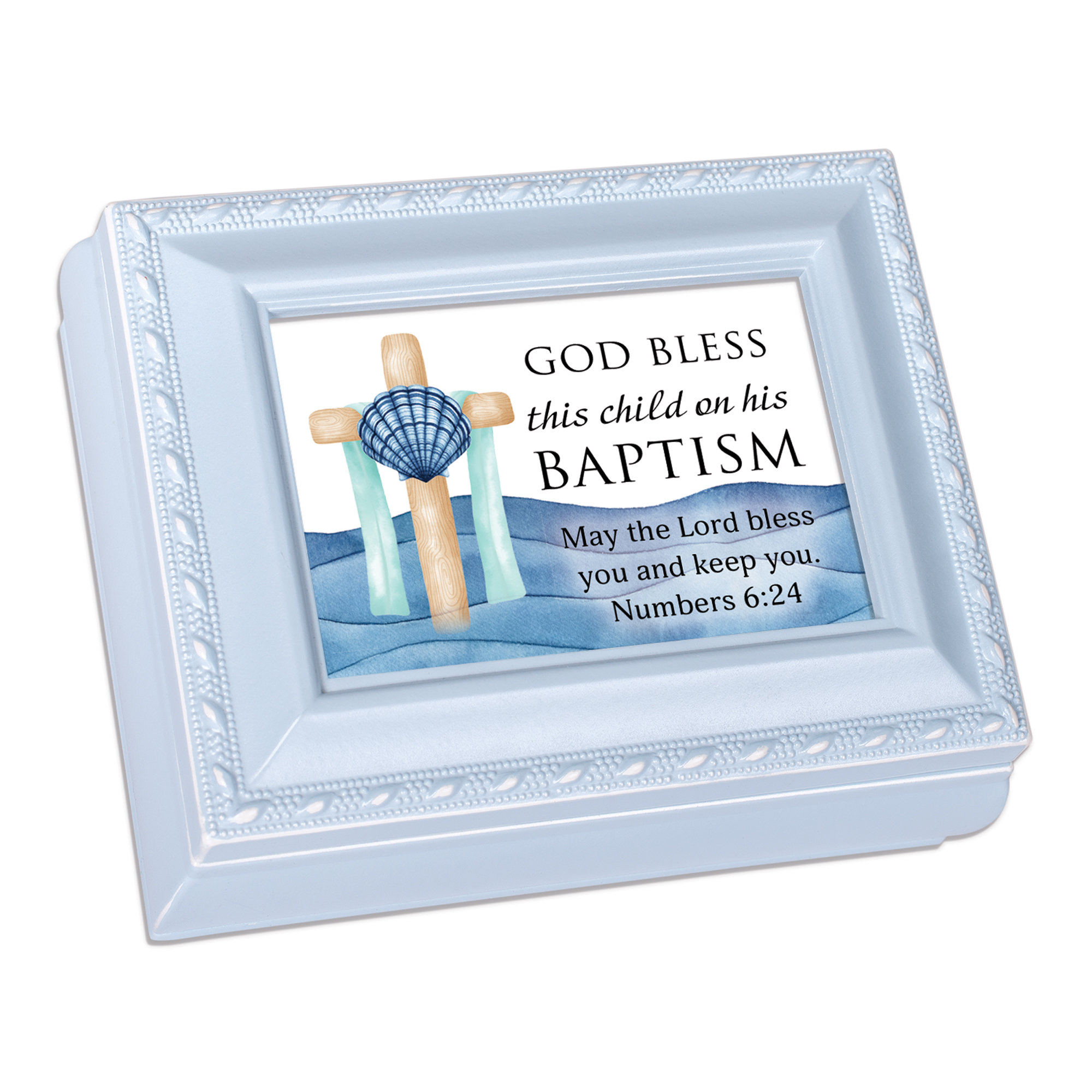 Trinx Ellene God Bless Child Baptism Memory Box | Wayfair