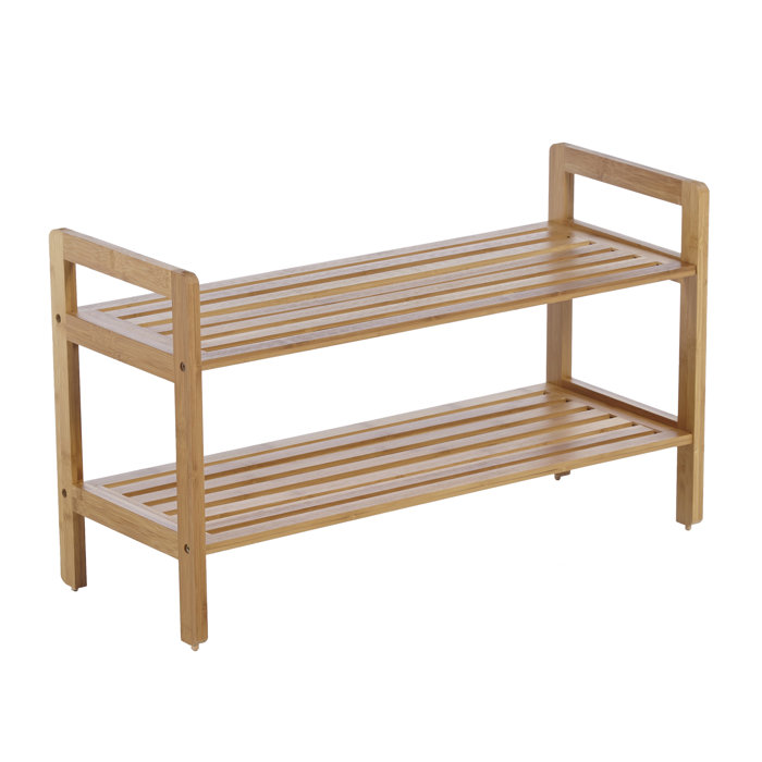 Rebrilliant 2-Tier Shoe Rack & Reviews | Wayfair