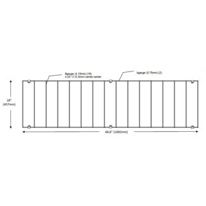 PupProtect™ 18'' H x 66.6'' W Black Metal Fencing with 10 Panel(s ...