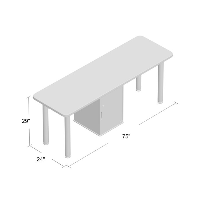 Jonti-Craft® Manufactured Wood 29" Student Computer Desk | Wayfair