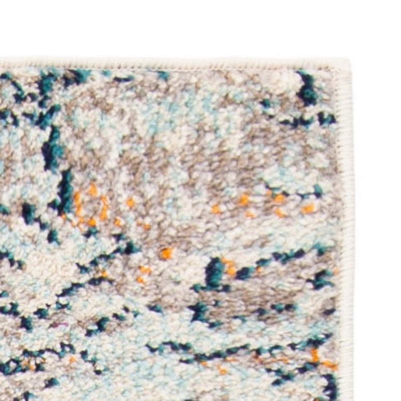 Langley Street Felty Performance Gray/Yellow/Blue/Cream Rug & Reviews ...