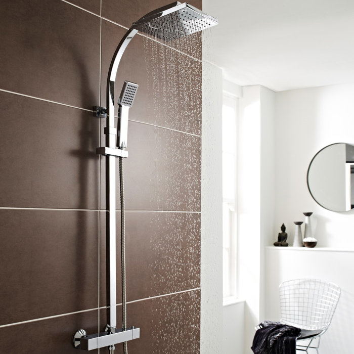 K-Vit Pure Kartell Thermostatic Shower with Dual Shower Head | Wayfair ...