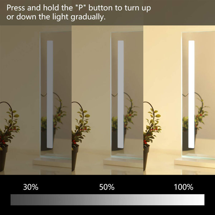 Wade Logan® Macleod Rectangle LED Mirror & Reviews | Wayfair