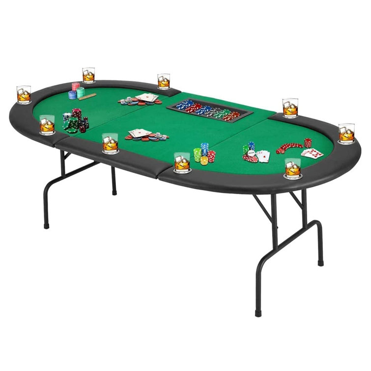 AVAWING 81.5'' 10 - Player Poker Table & Reviews | Wayfair