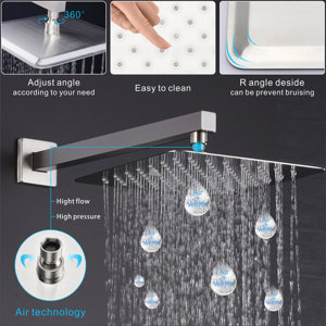 XIZZI Bathroom Complete Shower System & Reviews | Wayfair