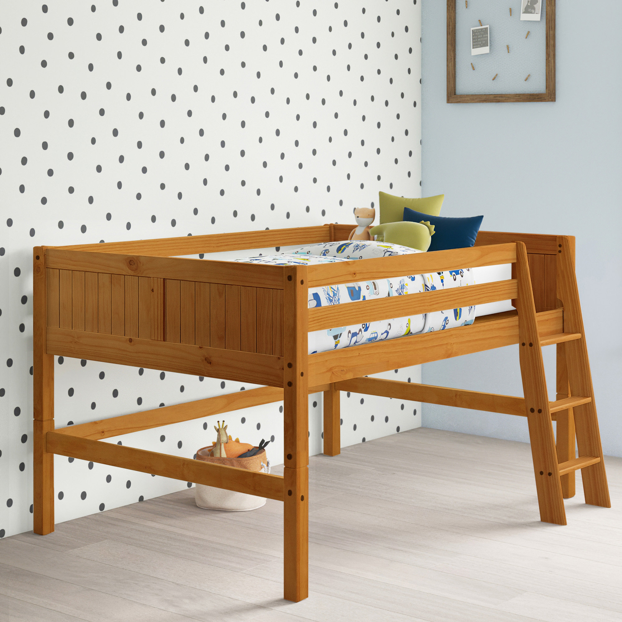 Mack & Milo™ Burkley Full Solid Wood Platforms Loft Bed by Mack & Milo ...