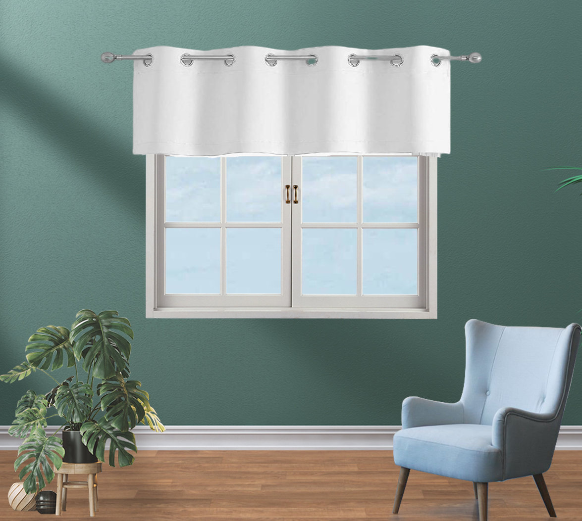 Eider & Ivory™ Hayato Tailored Window Valance | Wayfair