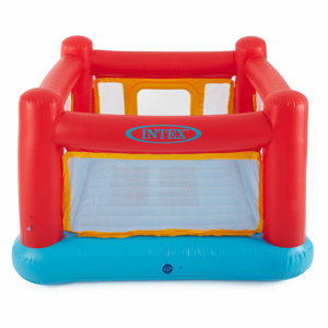 Intex Inflatable Jump-O-Lene Trampoline Bounce House with Crawl-Thru ...
