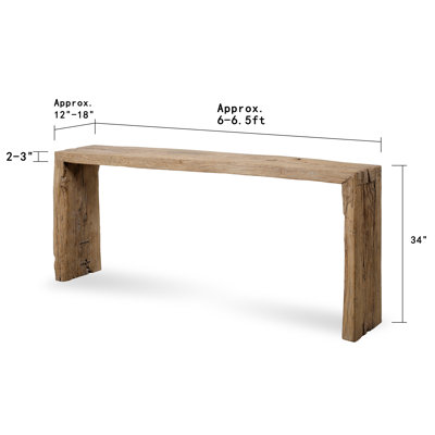 Lily's Living 72'' Solid Wood Console Table | Wayfair