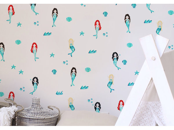 Urban Walls Small Mermaids Window Sticker and Film | Wayfair