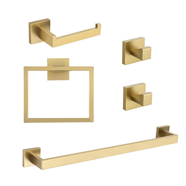 SMARTLET 5 - Piece Bathroom Hardware Set | Wayfair